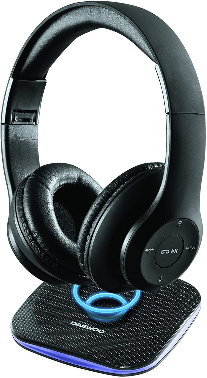 Daewoo Bluetooth Headphones Microphone QI Wireless Charging Pad 300mAh ...